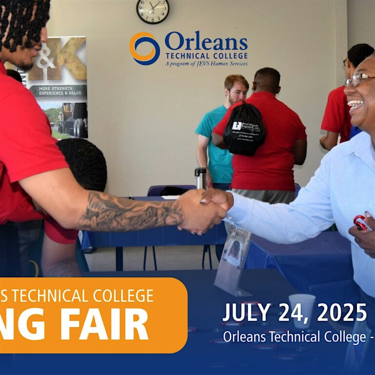 Orleans Technical College Building Trades & Healthcare Job Fair - JEVS ...
